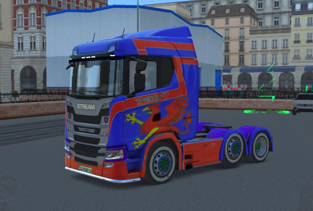Scania S skin V8 S730 Griffin - Truckers of Europe 3 Skins