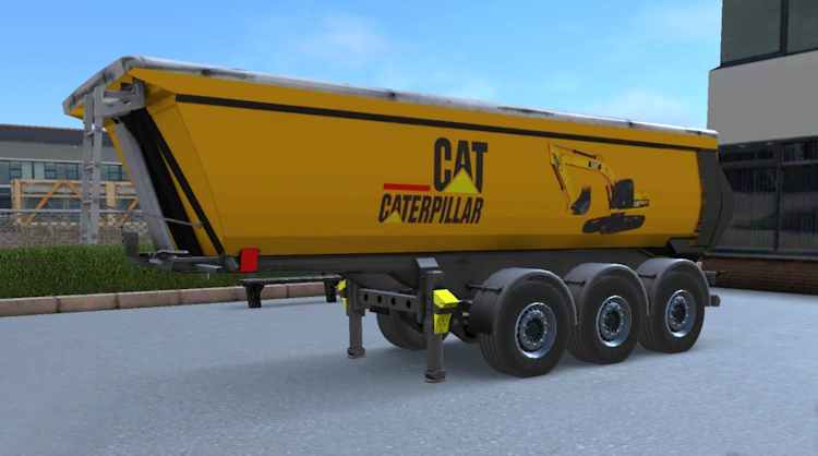 Tipper Trailer skin Caterpillar - Truckers of Europe 3 Skins