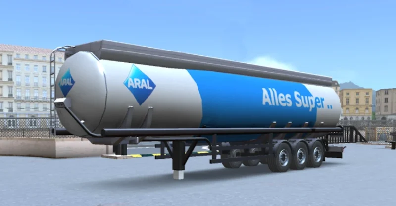 Tanker Trailer Skin Aral - Truckers of Europe 3 Skins