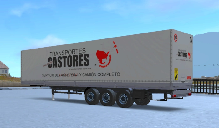 CurtainSide Trailer skin Castores - Truckers of Europe 3 Skins