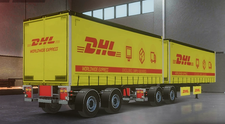 Double Tarp Skin DHL - Truckers of Europe 3 Skins